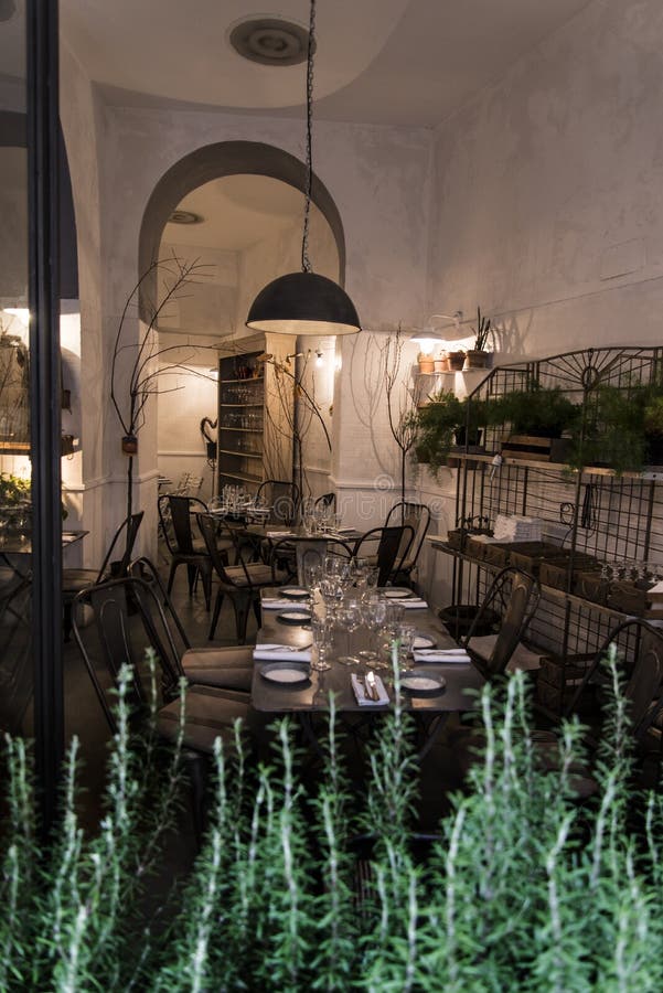 Dining room restaurant stock photo. Image of table, rome - 59637260