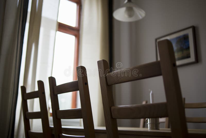 Dining room stock photo. Image of indoor, ordinary, backlight - 39434142