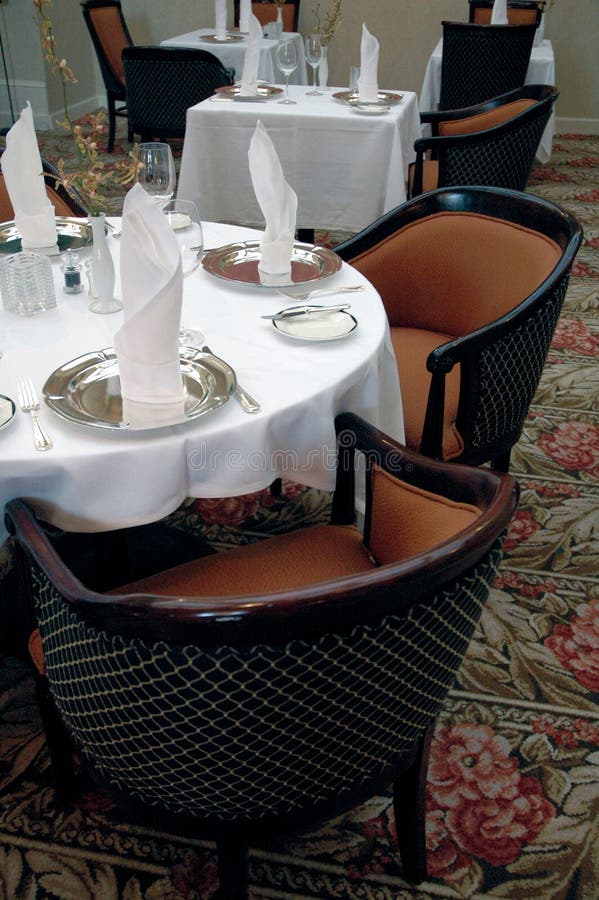 Dining set in hotel stock photo. Image of table, white - 624218