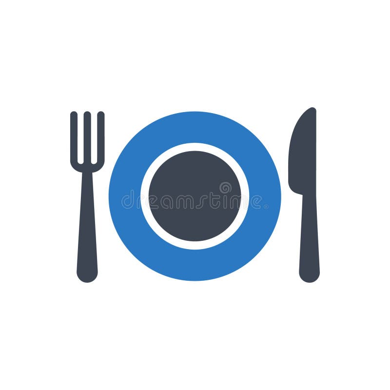 Dining Set Icon stock illustration. Illustration of symbol - 361729174