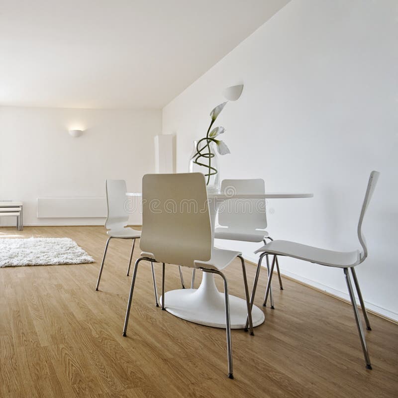 Dining table stock image. Image of apartment, chrome - 10137499