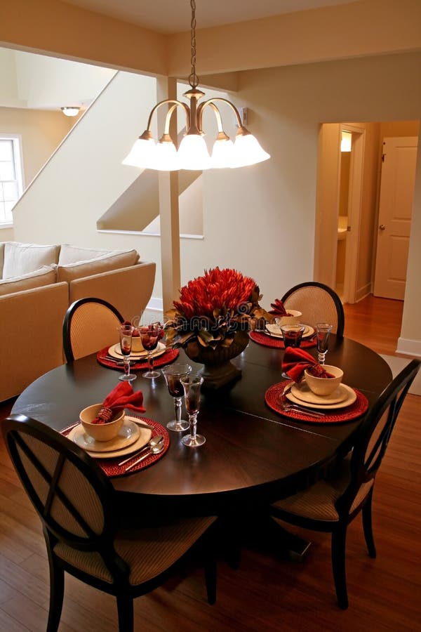 Dining table set up stock photo. Image of glass, plates - 2056834