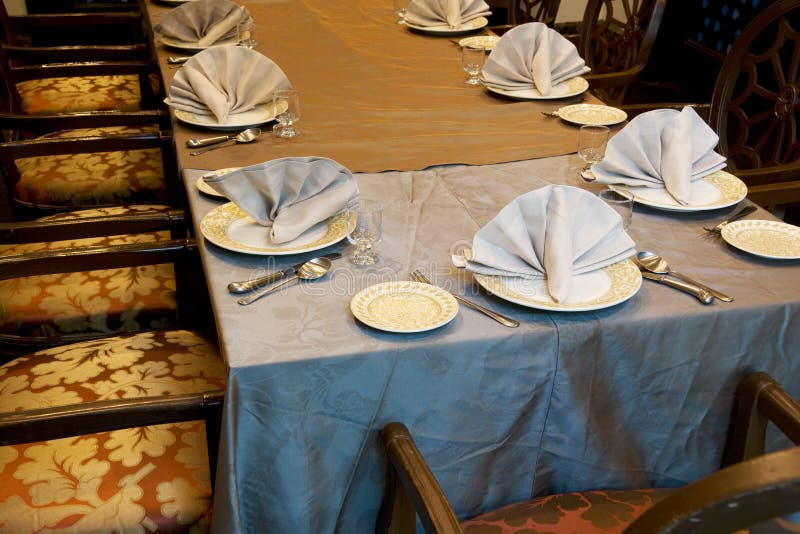 Holiday Dining Table stock image. Image of view, elegant - 47608745