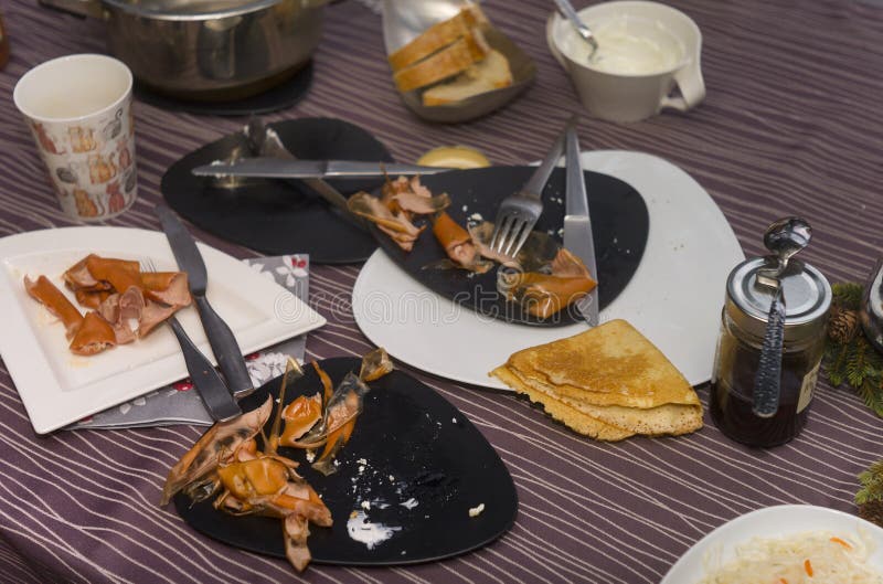 Complete mess after lunch stock photo. Image of cheese - 169142212