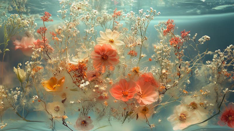 A Dining Table Centerpiece Made from Translucent Resin Embedded with ...