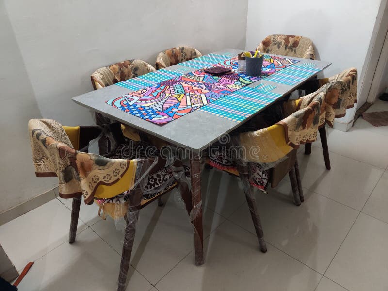 The Dining table design stock image. Image of design - 267763849