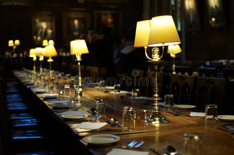 Dining table in a hall stock image. Image of design, interior - 85246803