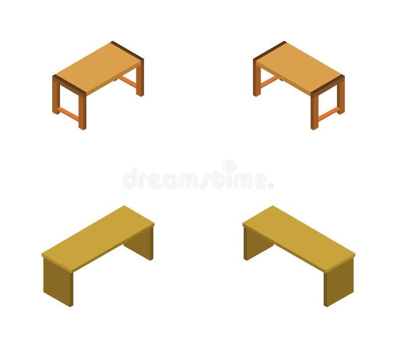 3d Illustrated Dining Room with Wooden Table and Chairs. Spacious Stock ...