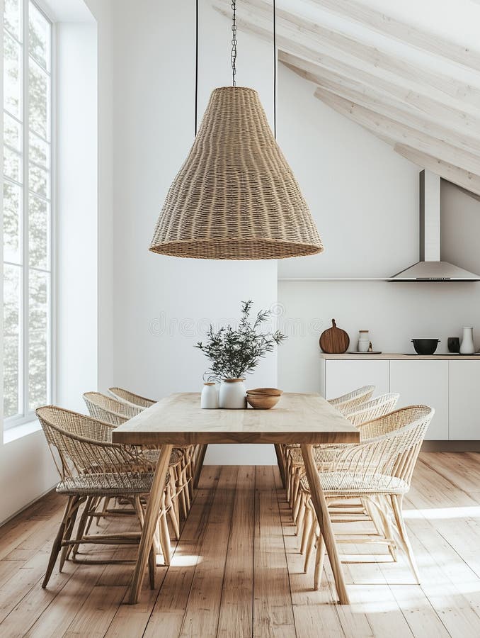 Scandinavian Minimalism, Natural Lighting Stock Illustration ...