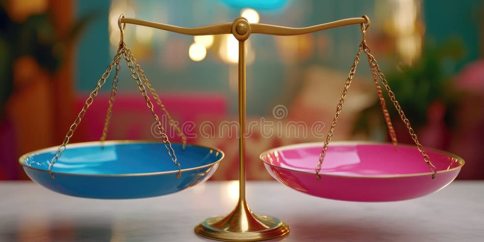 Dining Table with Scale and Dishes Stock Photo - Image of kitchen ...