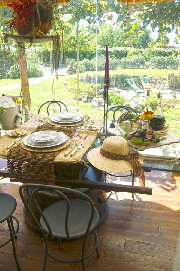 Dining table stock photo. Image of interior, dinner, food - 58370112