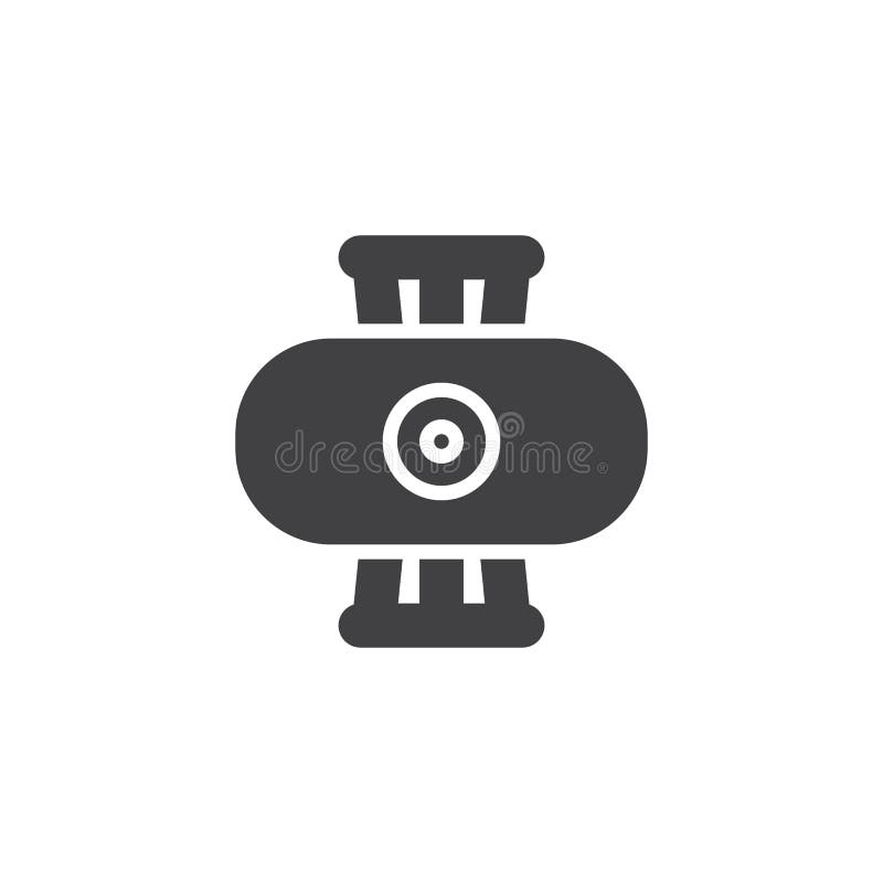 Dining Table and Chairs Top View Outline Icon Stock Vector ...