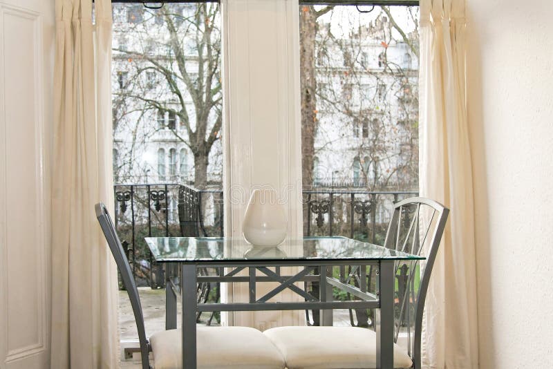 Dining for two stock image. Image of modest, apartment - 7644865