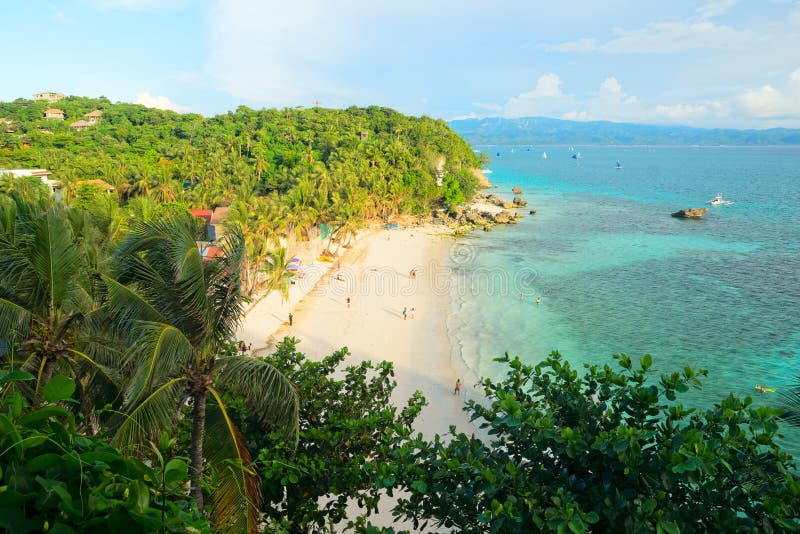 Diniwid Beach of Boracay Island, Philippines Stock Photo - Image of ...