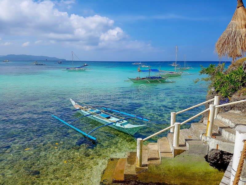 Diniwid-Strandlandschaft-Boracay-Insel Philippinen Stockfoto - Bild von ...