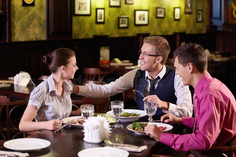 Taking orders stock photo. Image of drinking, waiter - 13141074