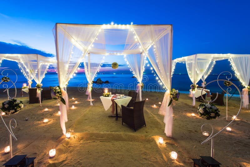 Dinner on the beach. stock photo. Image of party, propose - 66766116
