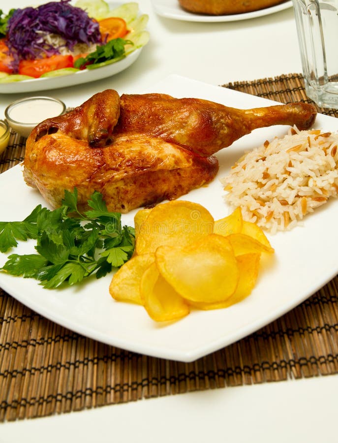 Thanksgiving dinner stock image. Image of appetizer, chicken - 35415191