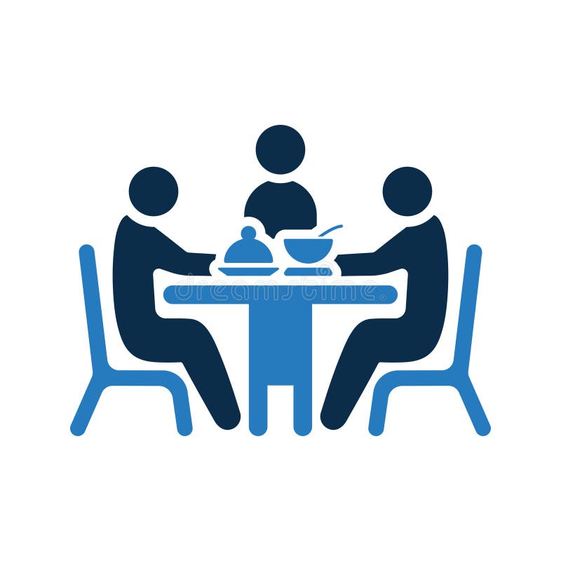 Dinner, dining time icon stock illustration. Illustration of dinner ...