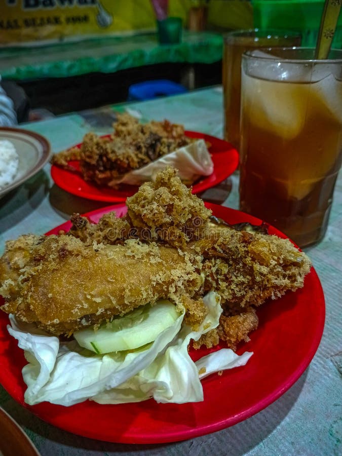 Dinner with Fried Chicken and Iced Tea Stock Image - Image of fried ...