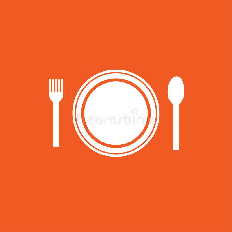 Dinner Icon Simple Illustration Stock Illustration - Illustration of ...