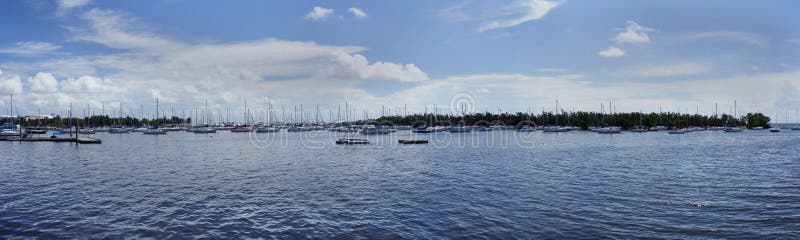Aerial view of Dinner Key stock photo. Image of south - 29472782