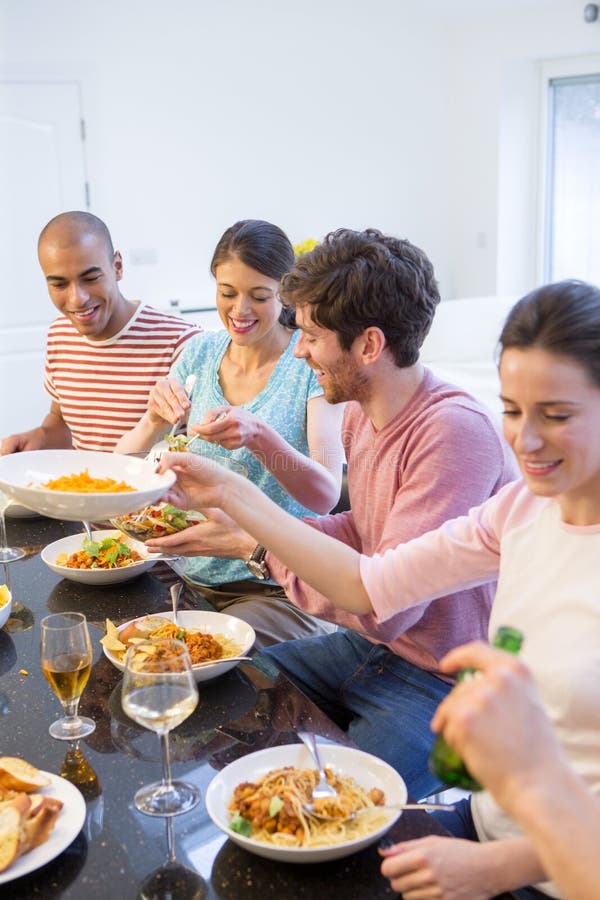 Dinner Party stock photo. Image of brunch, healthy, female - 72931720