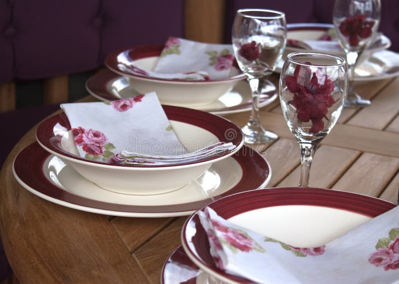 Dinner place setting stock photo. Image of elegance, lunch - 15073608