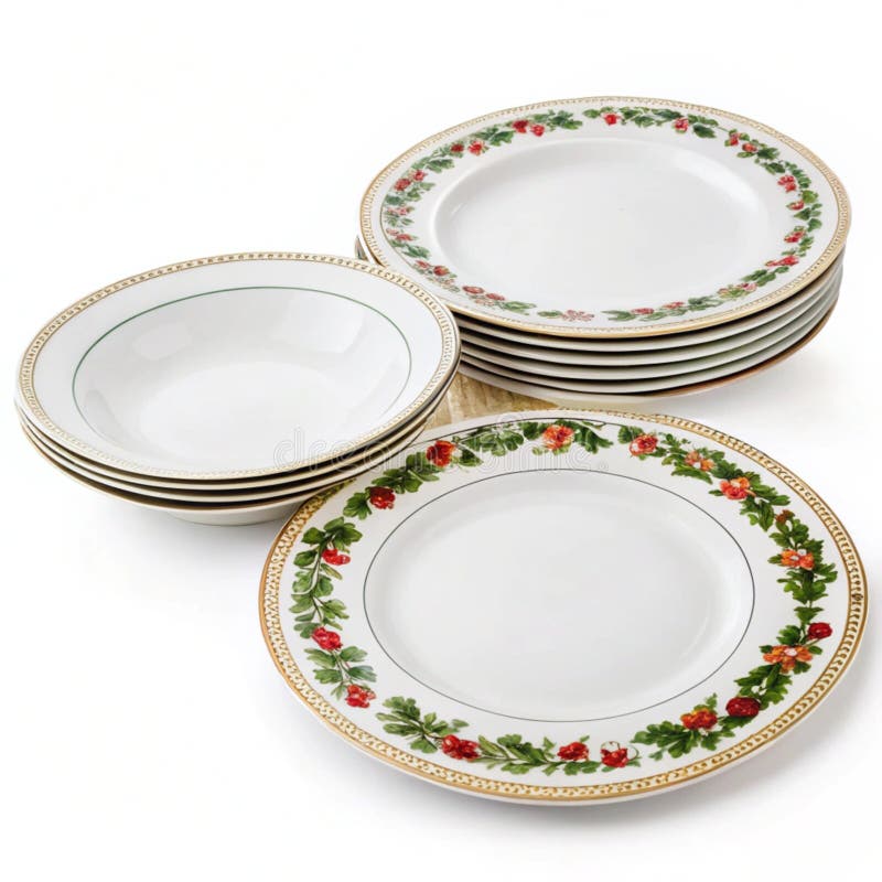 Dinner Plate Images on Transparent Background Stock Illustration ...