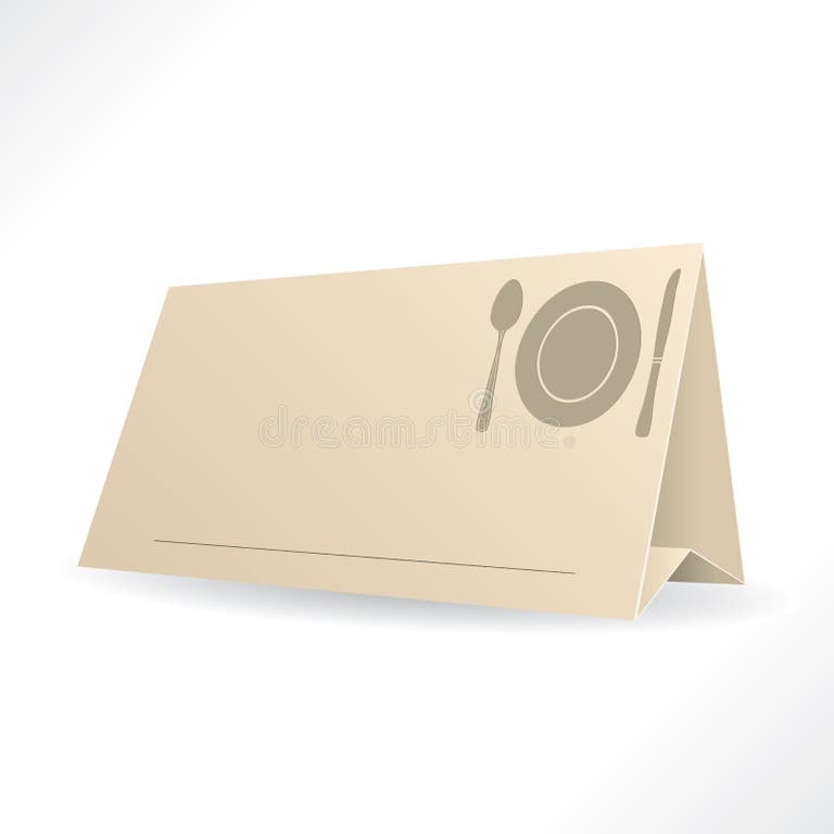 Dinner Reservation Template Stock Vector - Illustration of paper, sign ...