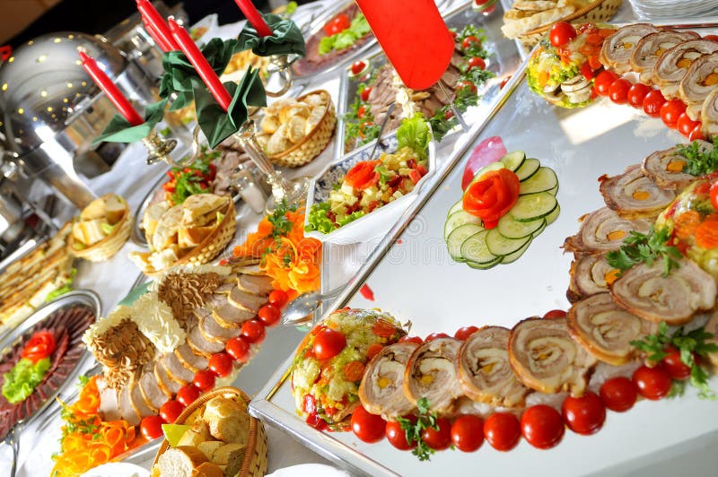 Cold buffet stock photo. Image of cold, meats, platter - 7674898
