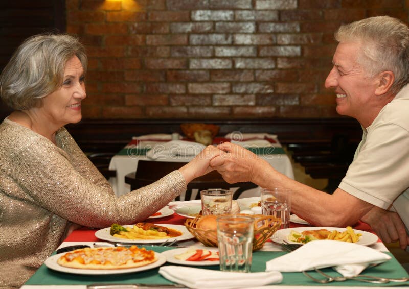 Dinner at restaurant stock photo. Image of pensioners - 42453630
