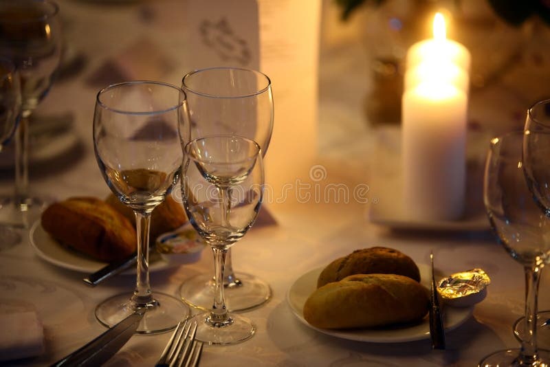 Dinner in a restaurant stock image. Image of celebration - 41322785