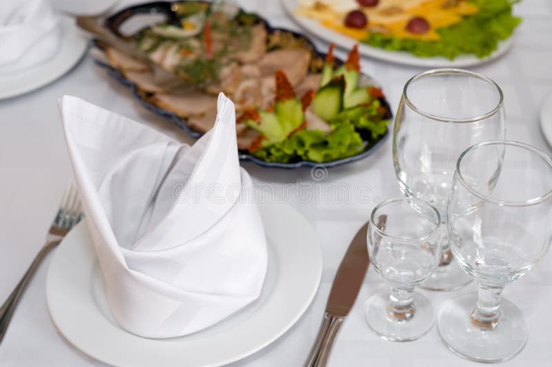 Dinner is served stock image. Image of served, three - 14390459