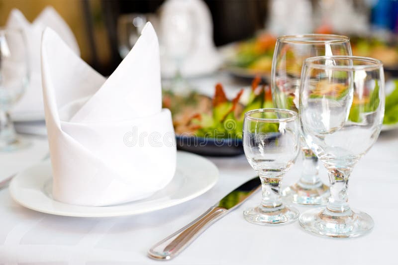 Dinner is served stock image. Image of restaurant, closeup - 16780947