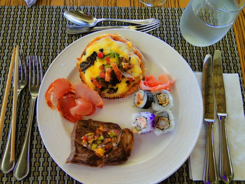 Dinner is Served Full of Variety of Flavors Stock Image - Image of ...