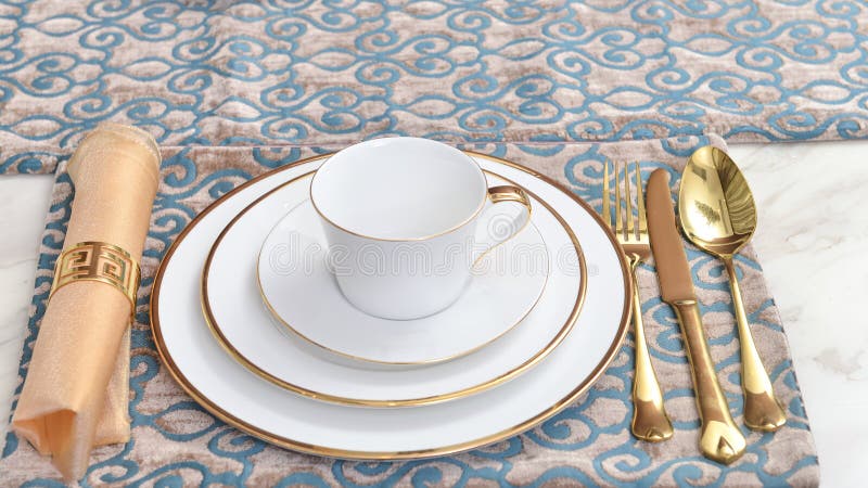 Dinner Service Tableware Dishware Dinnerware Dining Room Stock Photo ...