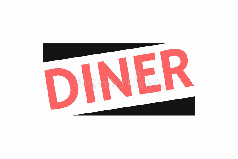 Dinner sign stock illustration. Illustration of sign - 233721543