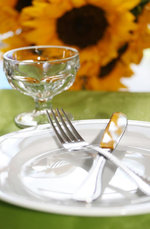 Dinner Table stock image. Image of utensils, dinner, setting - 5505049