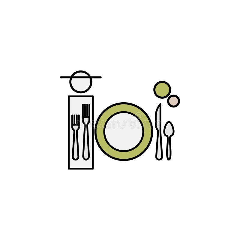 Formal Dinner Icon. Can Be Used for Web, Logo, Mobile App, UI, UX Stock ...