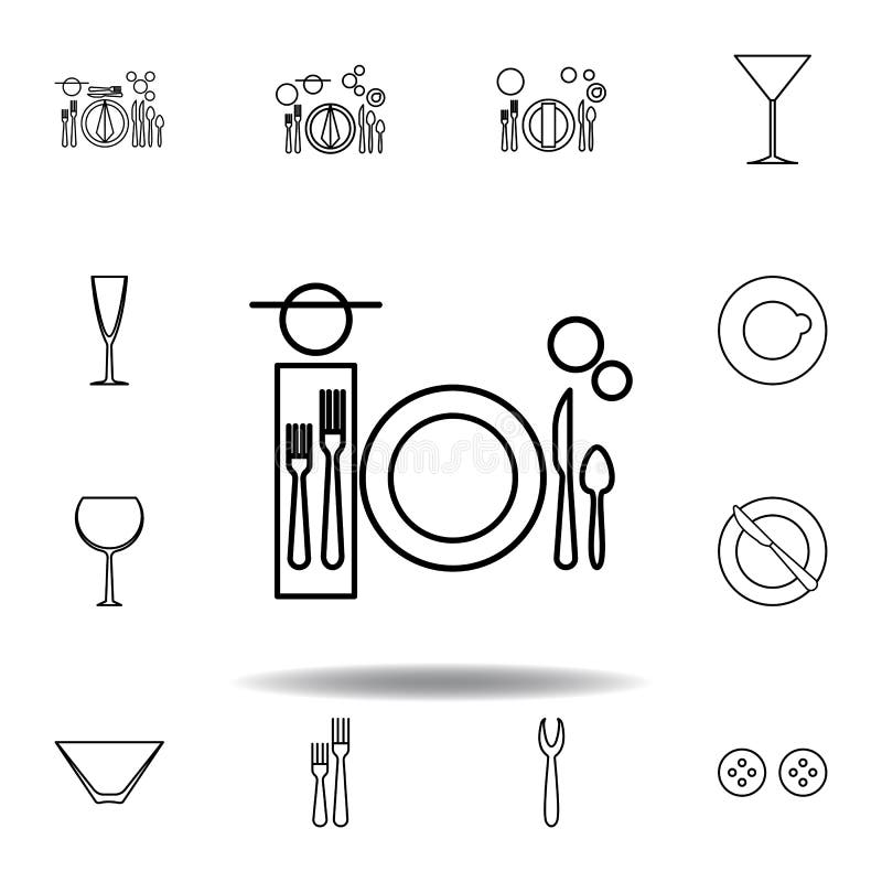 Dinner Table Placement Stock Illustrations – 100 Dinner Table Placement ...