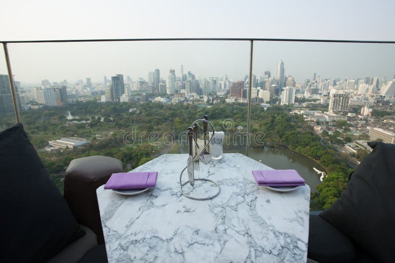 Dinner table stock image. Image of modern, seating, park - 52972035