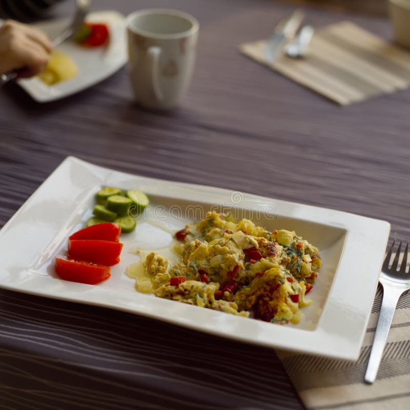 Food in rectangular plate stock image. Image of food - 144251569