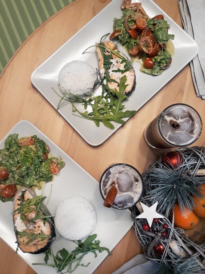 Dinner on a table stock image. Image of eating, tomatoes - 188962789