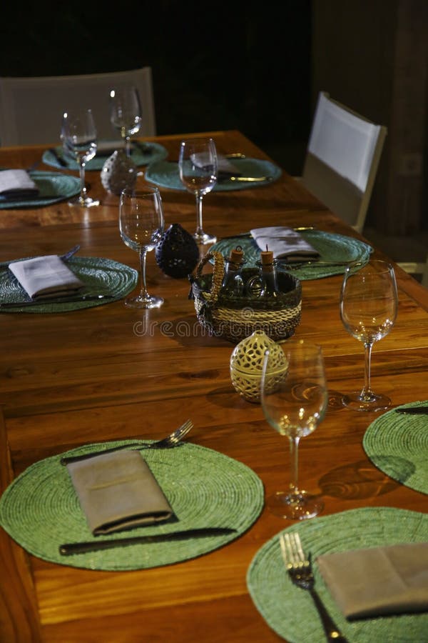 Dinner Table stock photo. Image of spoon, nice, table - 4016248