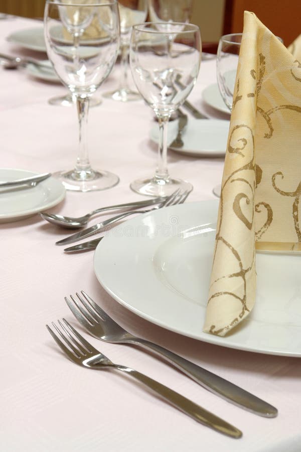 Fine dining dinner setting stock photo. Image of fine - 2287124