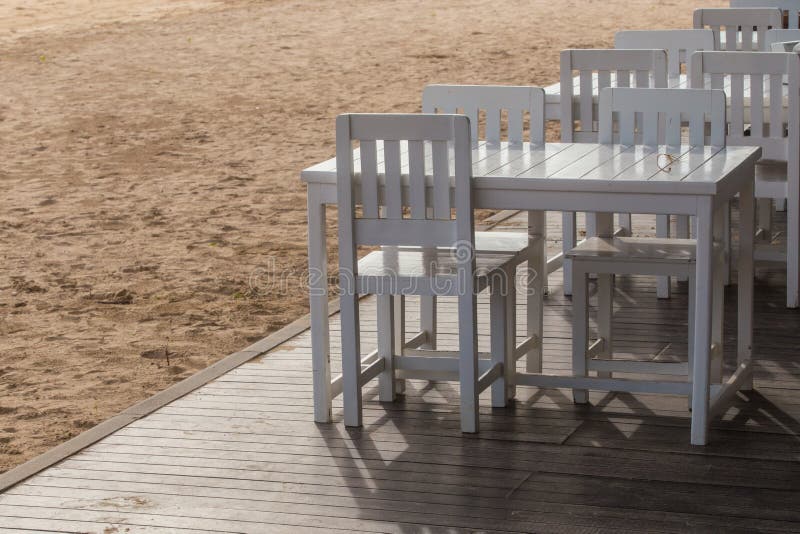 Dinner Table Setup on Tropical Beach Stock Image - Image of outdoor ...