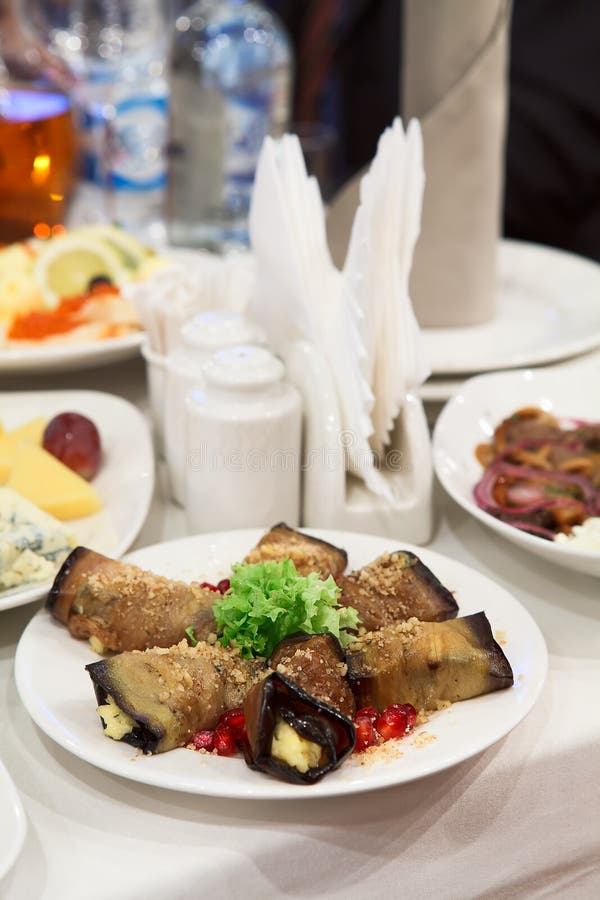 Dinner Table with Tasty Food Stock Image - Image of closeup ...