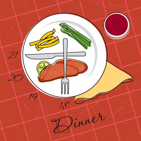 Cartoon Dinner Time Stock Illustrations – 3,643 Cartoon Dinner Time ...