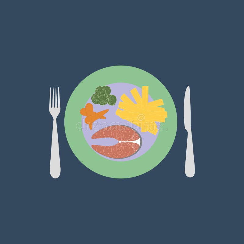 Dinner vector illustration stock vector. Illustration of dinner - 83287219